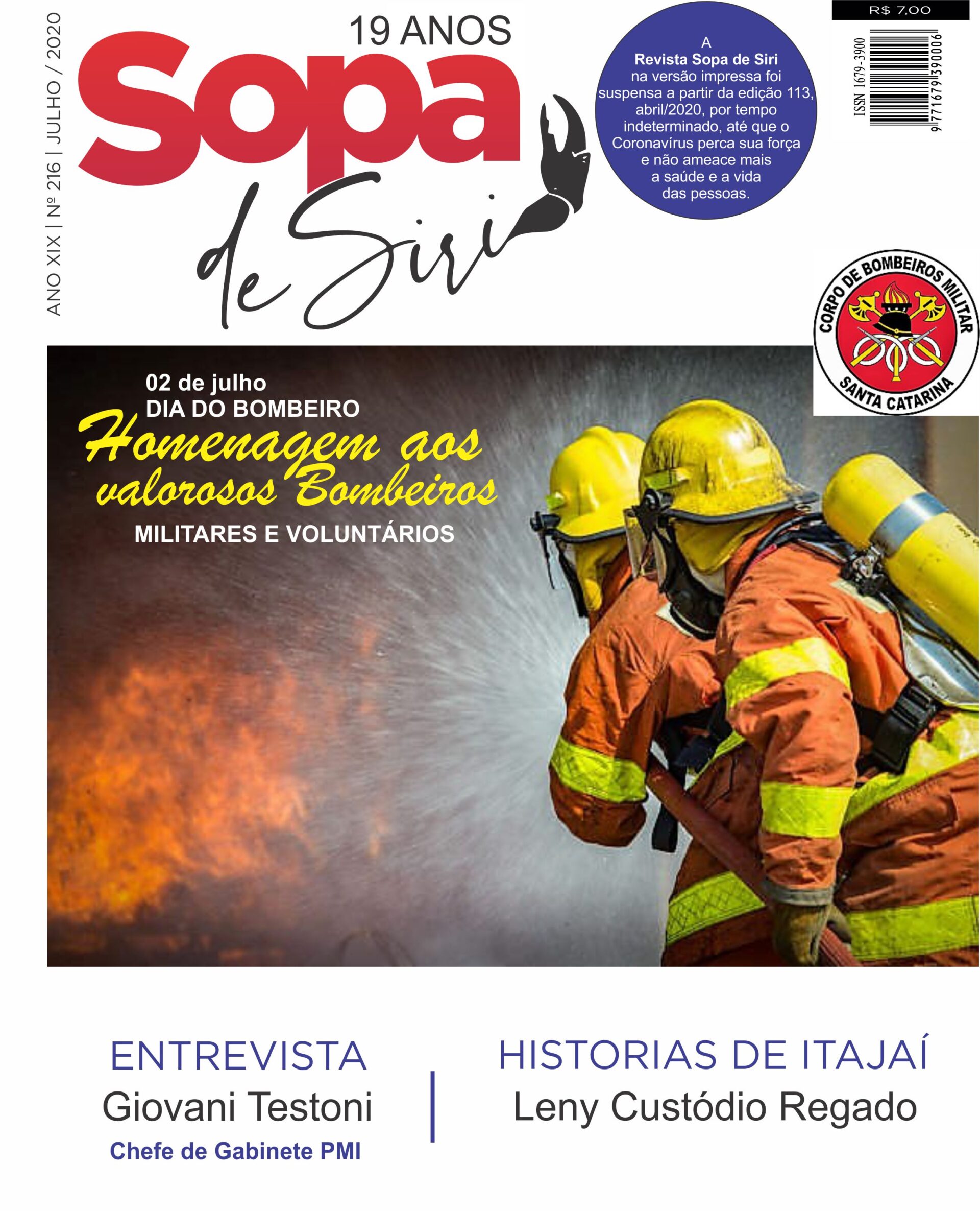 Edição 216 – Julho/2020 | Sopa de Siri